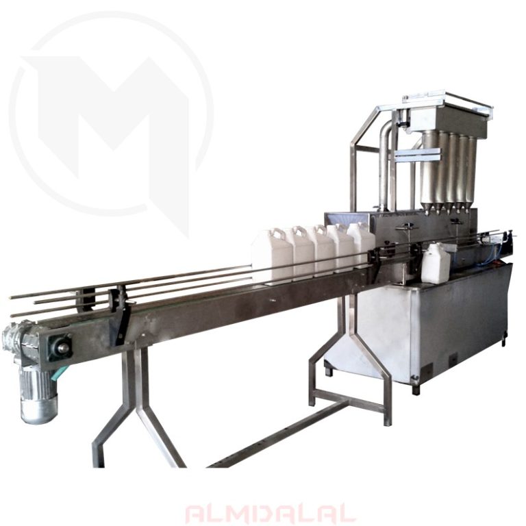 Linear Filling Machine 5 Volumetric Heads – ALMDALAL Food Machinery