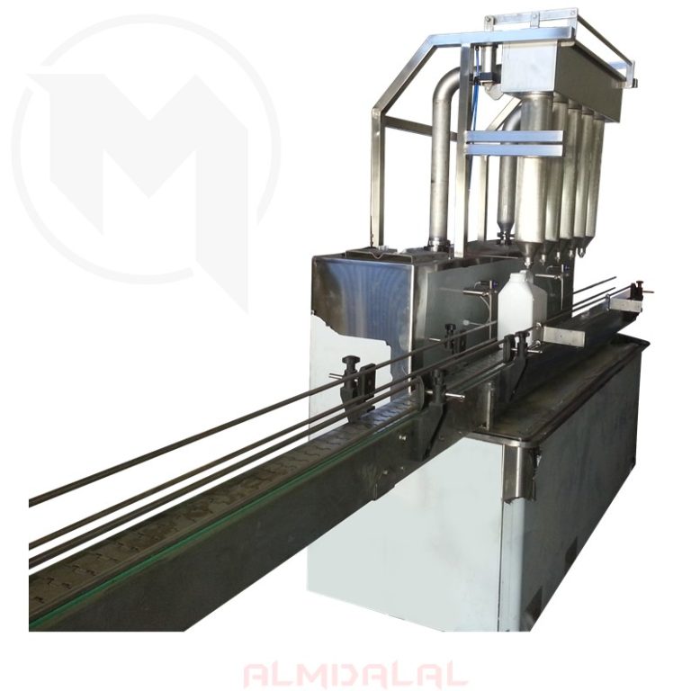 Linear Filling Machine 5 Volumetric Heads – ALMDALAL Food Machinery